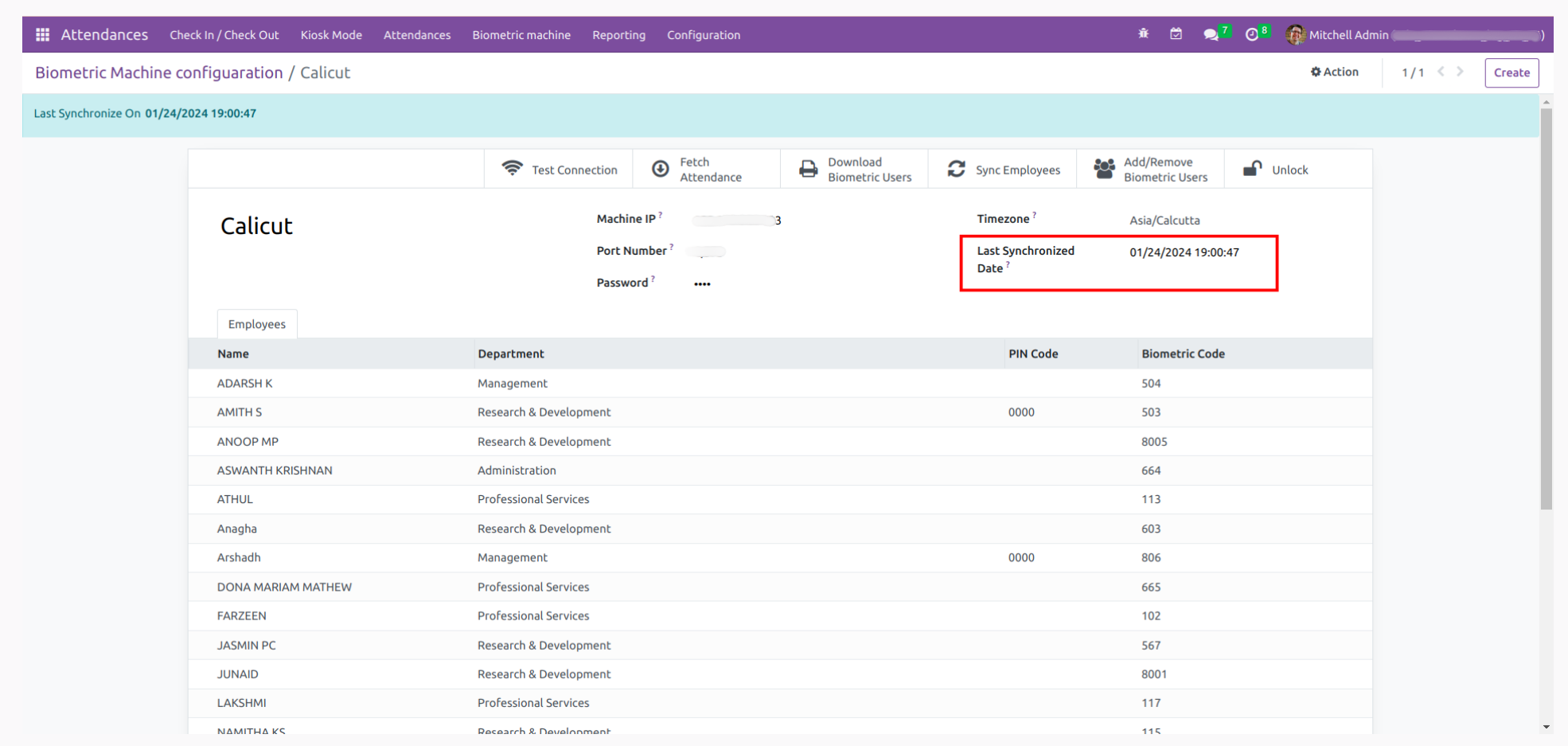 Biometric Attendance | Odoo Apps