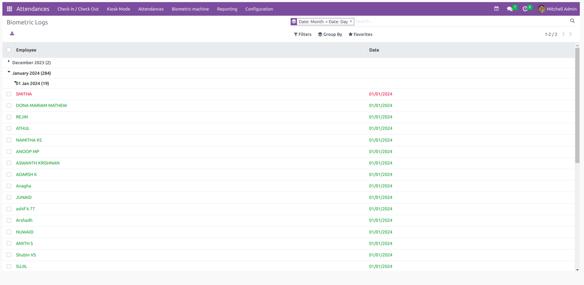 Biometric Attendance | Odoo Apps