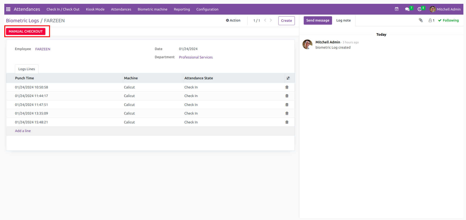 Biometric Attendance | Odoo Apps