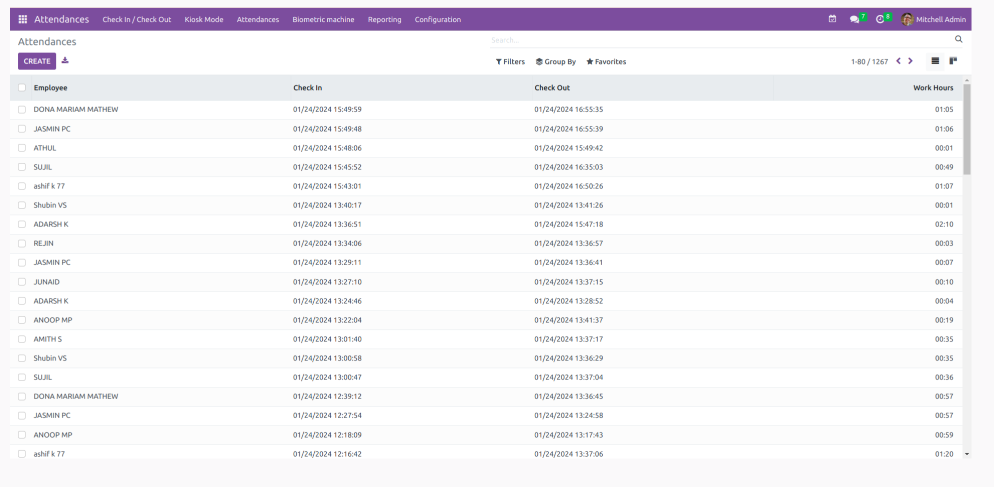 Biometric Attendance | Odoo Apps