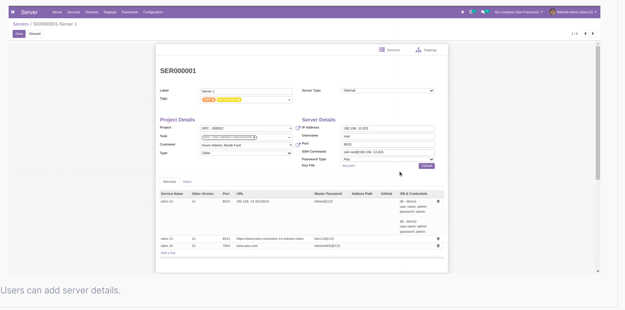 Server Management |Odoo Apps