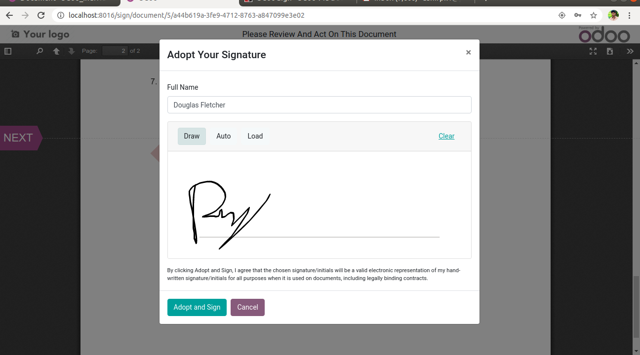 Digital Signature In Odoo